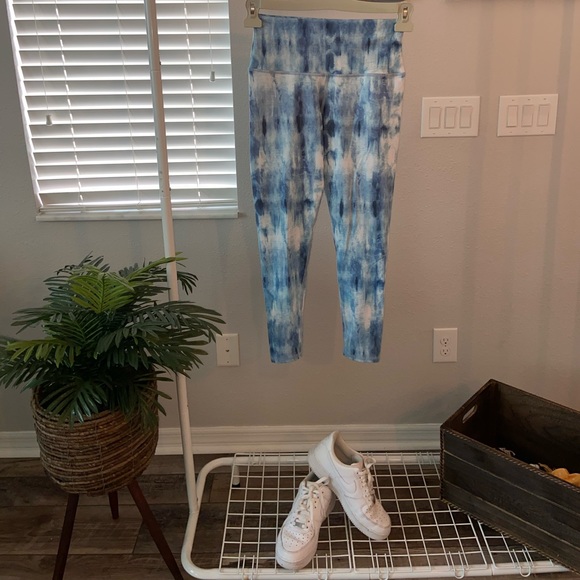 Evolution and Creation | Pants & Jumpsuits | Evolution Creation Blue White Yoga Pants | Poshmark